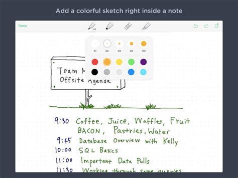 Evernote App Gets Support For IPad Pro Apple Pencil Multitasking On IPad Colorful Sketches