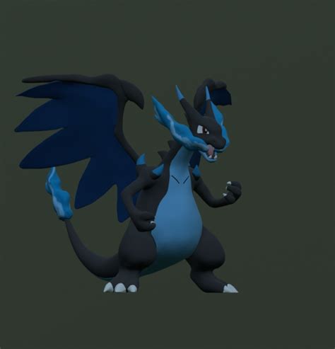 Fichier Stl Mega Charizard Lizardon Pokemon・design à Télécharger Et à