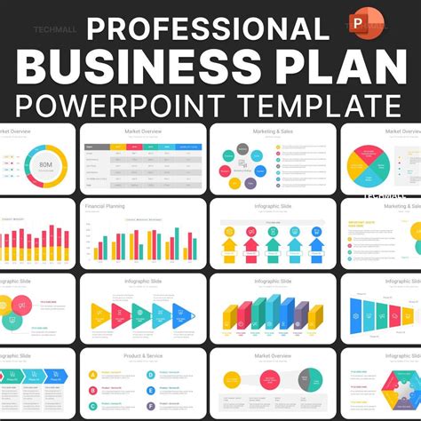 Professional Business Plan Powerpoint Presentation Template Easy Editable Slide Etsy
