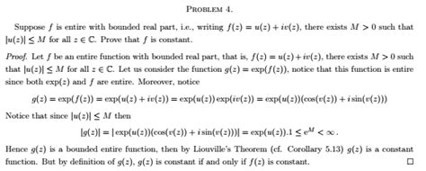 complex analysis if f is entire and re f im f is bounded