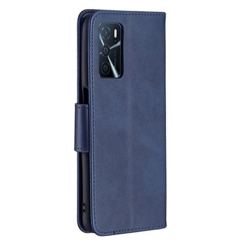 Oppo A16 A16s A54s Hoesje Mobydefend Wallet Book Case Met Koord Blauw