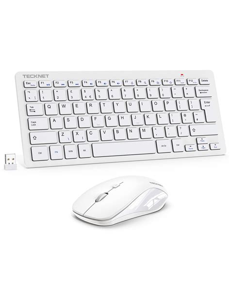 Buy Tecknet Mini Wireless Keyboard And Mouse Set 2 4g Cordless Usb Keyboard And Silent Mouse