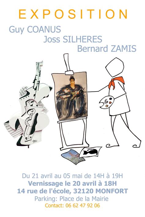 EXPOSITION PEINTURES ET SCULPTURES Fêtes et Manifestations à Monfort