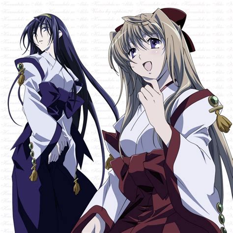 Himemiya Chikane And Kurusugawa Himeko Kannazuki No Miko Drawn By