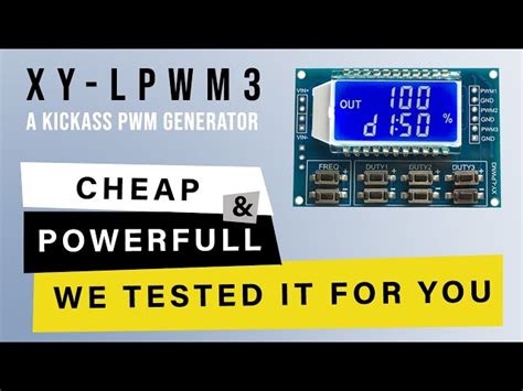 Pulse Width Modulation PMW Generator XY LPWM With Display OFF