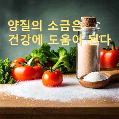저염식의 함정 적절한 소금 섭취는 필수