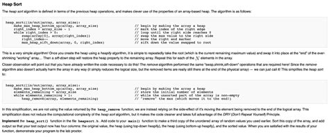 Insert Inserting An Item Into An Array Based Heap Is