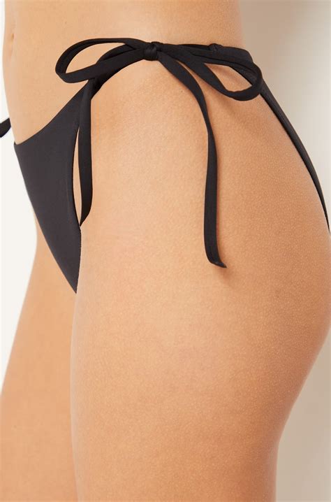 Self Side Tie Bikini Bottoms Perfect Noir Etam