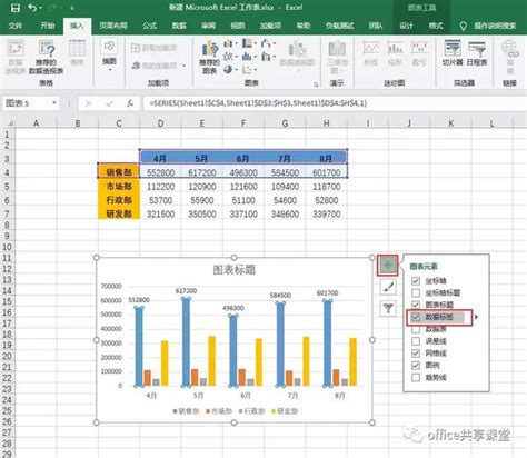 显示部分数据标签excel技巧 数据标签在图表中如何使用 Csdn博客