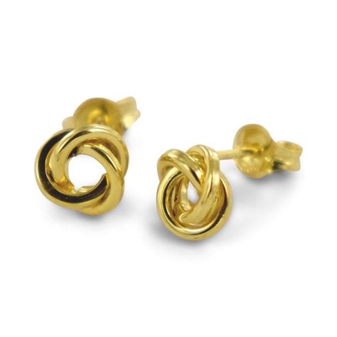 New Bling NBG Gouden Oorknopjes Dames Knoopje Knot Mm Doorsnee Bol