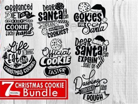 Santa Christmas Cookie Svg Bundle And More Etsy
