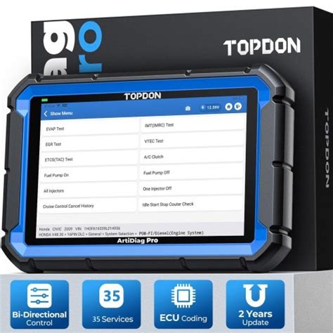 Topdon Artidiag Pro V2 0 Bidirectional Diagnostic Scan Tool With Ecu Coding