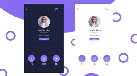 Modern Profile Ui Design Android Riset