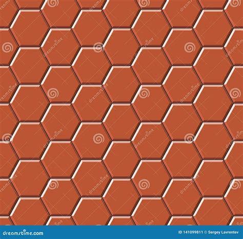 Hexagonal Paving Slabs Seamless Pattern Stock Illustration Illustration Of Decor Seamless