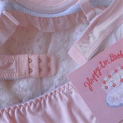 Pastel Pink Romantic Royalcore Princess Lingerie Set Princesscore