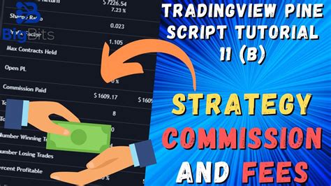 Strategy Commission and Fees - TradingView Pine Script Tutorial 11 (B) - YouTube