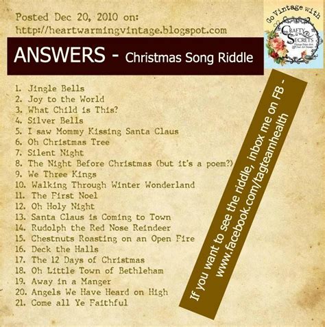 Hard Christmas Riddles With Answers Printable