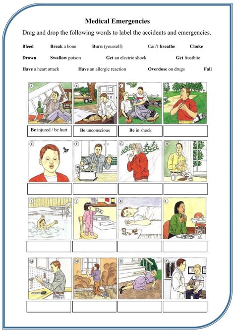 Medical Emergencies Worksheet Past Tense Medical School Subjects