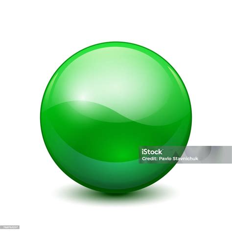 녹색 3d 크리스탈 마법 구체입니다 그림자가 있는 유리 투명 공 스톡 벡터 0명에 대한 스톡 벡터 아트 및 기타 이미지 0명 3차원 형태 결정체 Istock