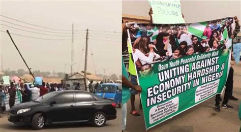 Breaking Osun Residents Defy Warning Protest Against Hardship Insecurity