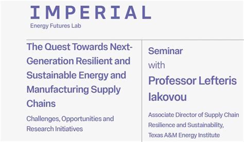 The Quest Towards Next Generation Resilient And Sustainable Energy And… Energy Futures Lab