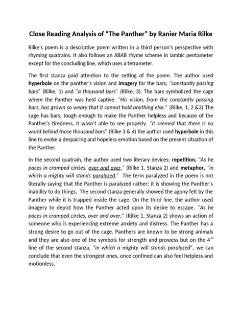 Close Reading Analysis Of Pdf