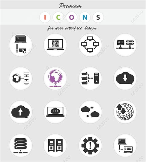 server icon set security icon router vector security icon router png