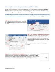 Creating Graphs Using MS Word 2016 Step By Step Tips And Course Hero