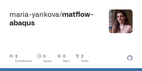 Github Maria Yankova Matflow Abaqus