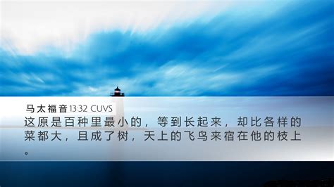马 太 福 音 CUVS Desktop Wallpaper 这 原 是 百 种 里 最 小 的 等 到
