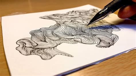 How To Draw A Realistic Skull Ballpoint Pen Drawing F Vrogue Co