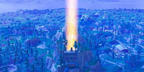 Fortnites One Time Rocket Launch Awes Players Leaves Giant Crack In