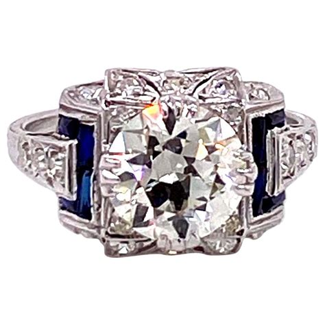Timeless Art Deco 205 Carat Emerald Cut Diamond Platinum Engagement