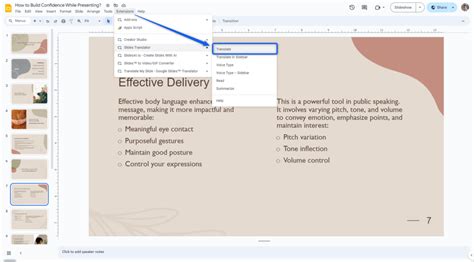How To Translate Google Slides Presentation Easy Methods