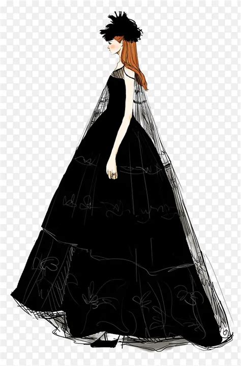 高端女式晚礼服插画png图片素材下载图片编号10137223 Png素材网