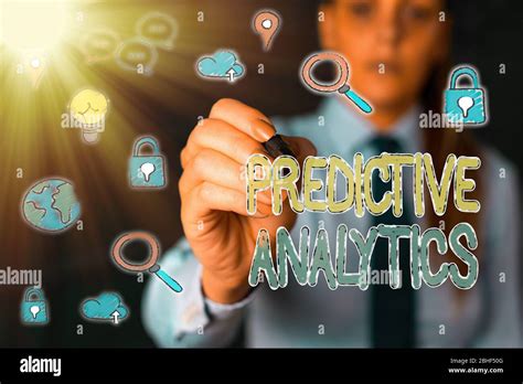 Handwriting Text Predictive Analytics Conceptual Photo Optimize Collection Achieve Crm Identify