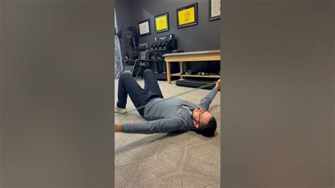 Banded Supine Cervical Flexion Exercise 1 Youtube
