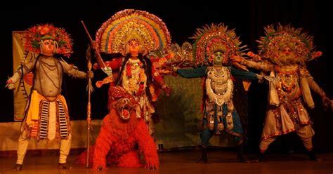 Chhau Dance Of Odisha India Chalk