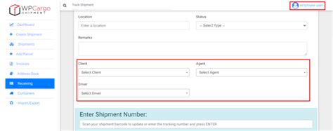 How To Remove User Assignment Sections From Receiving Page Wpcargo Track And Trace System