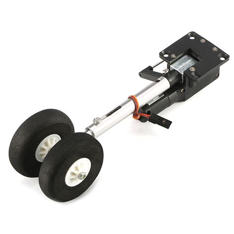 Two Wheeled Shocking Proof Retract Landing Gear Set For 2kg Rc Airplane