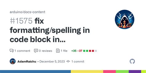 Fix Formattingspelling In Code Block In Controlling A Dc Motor With
