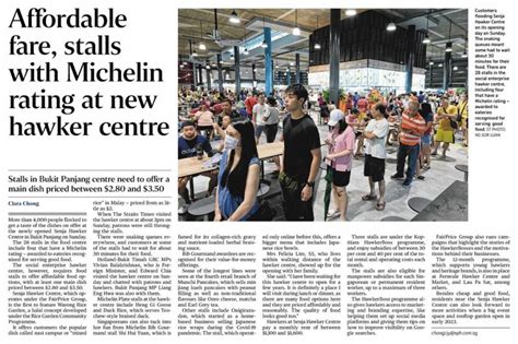 After Months Of Preparation Kopitiam Opened Our Senja Hawker Centre To Serve The Community On