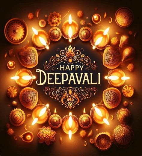 This Beautiful Design Is Created For Happy Deepavali Or Happy Diwali