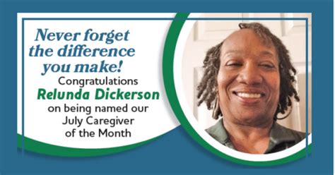 Dickerson Named Home Helpers July Caregiver Of The Month Winters Media
