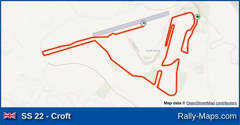 Ss 22 Croft Stage Map National Breakdown Rally 1986 Brc 🌍 Rally