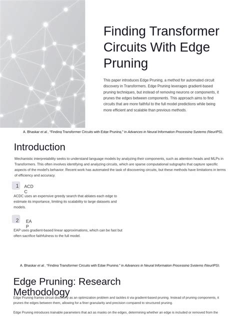 Finding Transformer Circuits With Edge Pruning Presentation Pdf Information Applied Finding Transformer Circuits With Edge Pruning Presentation Pdf Information Applied