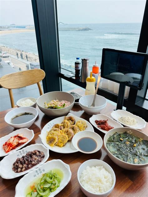 속초 오션뷰 맛집추천 봉포머구리집성게미역국 홍게살비빔밥 오징어순대 네이버 블로그