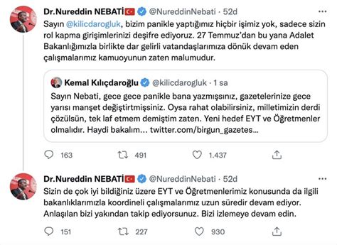 Nureddin Nebati den Kılıçdaroğlu na Bizi izlemeye devam edin