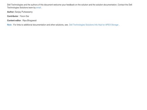 We Value Your Feedback Dell Apex Block Storage For Azure Postgresql Deployment And