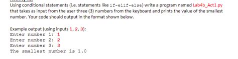 Solved Using Conditional Statements I E Statements Like Chegg